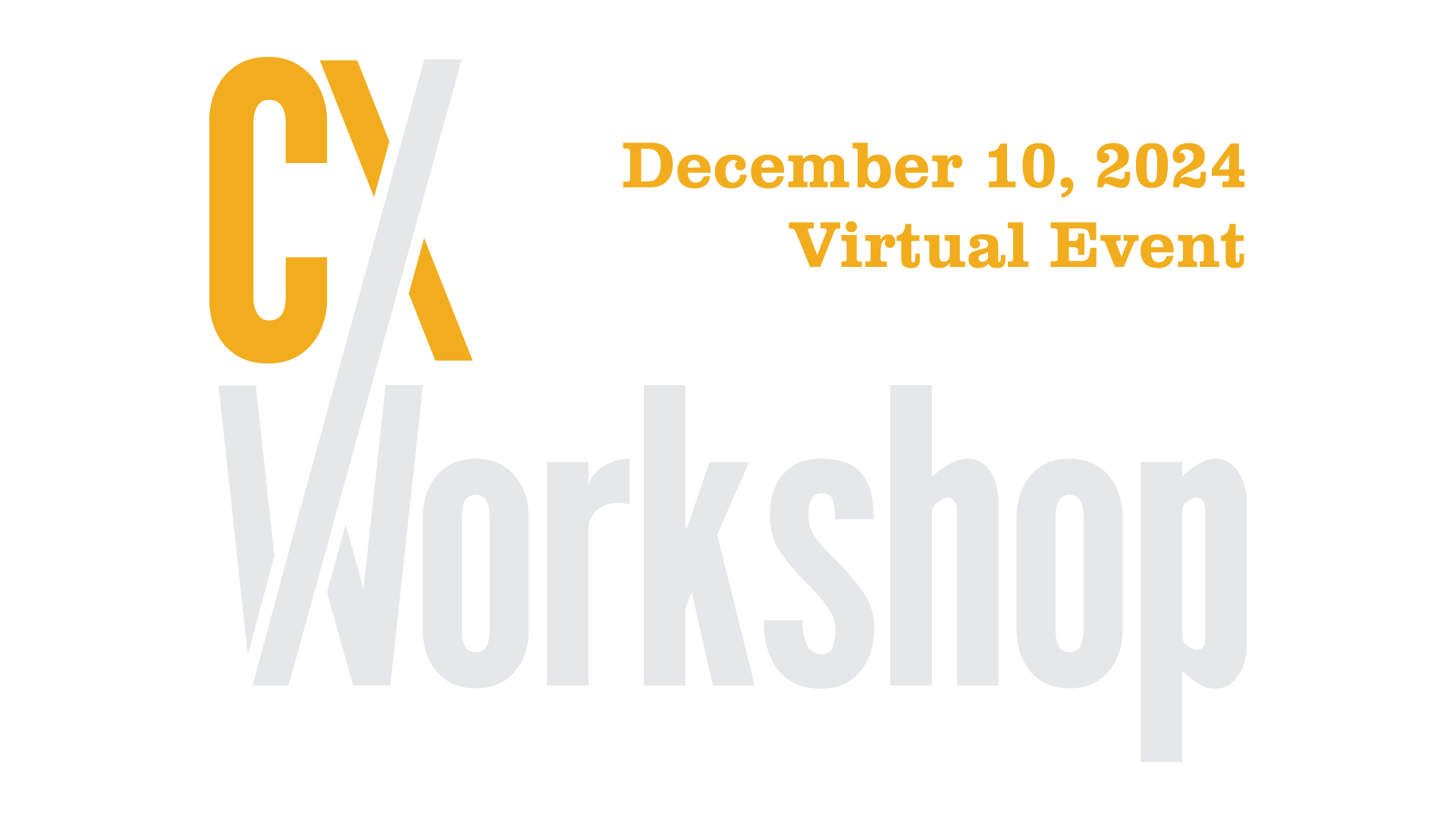 CX Workshop Home